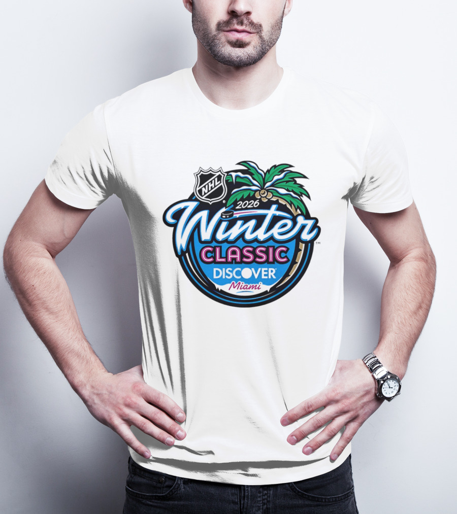2026 NHL Winter Classic Discover Miami Palm Tree T-Shirt