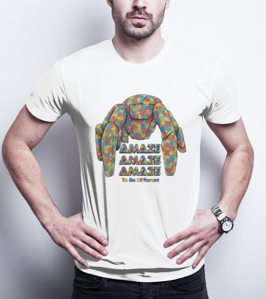 Amaze Amaze Amaze Rocky Autism Awareness To Be Different T-Shirt