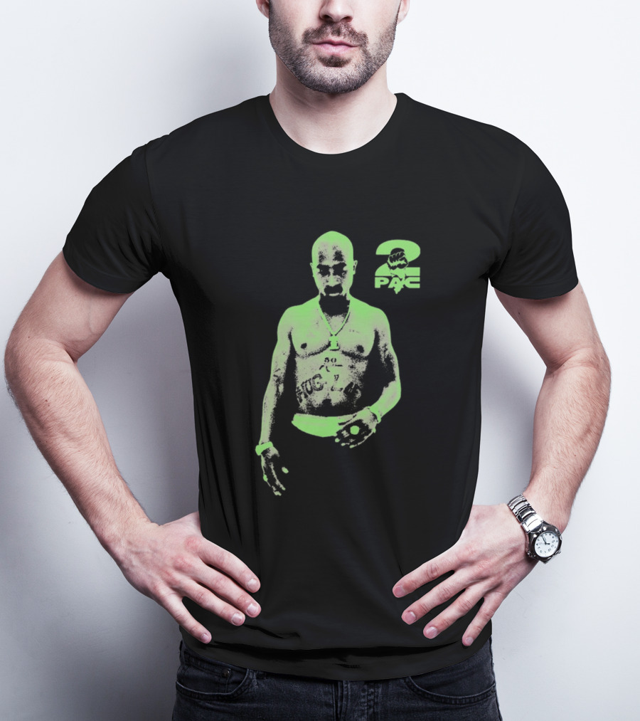 Tupac Shakur 2pac Thug Life Neon T-Shirt