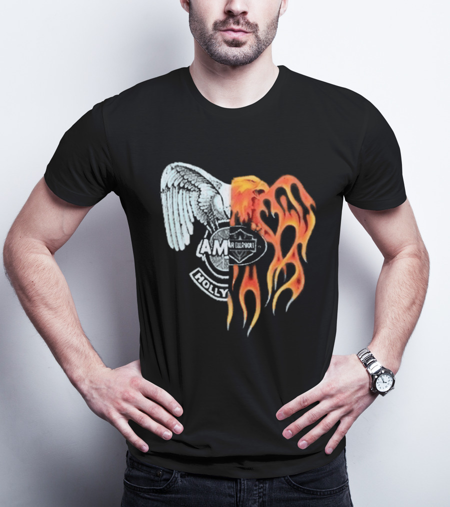 Louis Tomlinson HDWGH Tour Prague Amiri Spliced Angel Flames 2026 T-Shirt