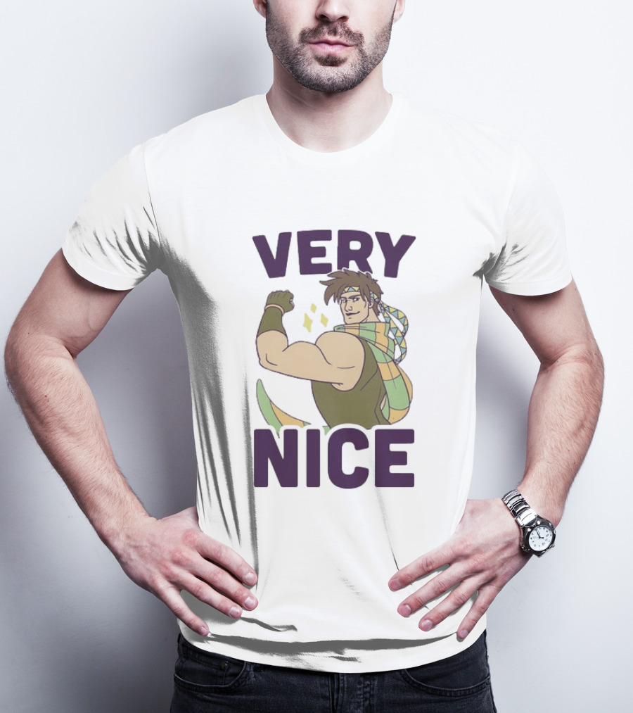 JoJo Very Nice Flex Pose Scarf Muscle T-Shirt
