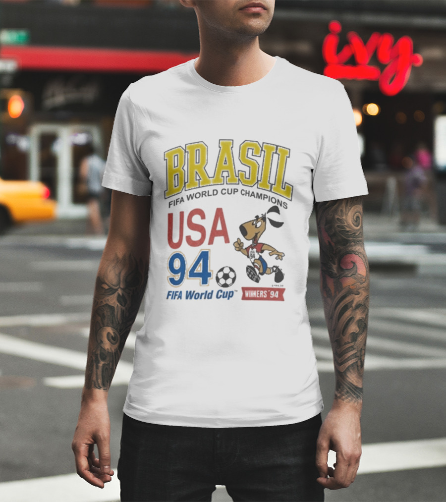 BRAZIL FIFA World Cup Champions USA 94 T-Shirt