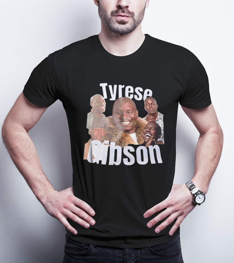 Tyrese Gibson American Ships Free Multiple Expressions T-Shirt