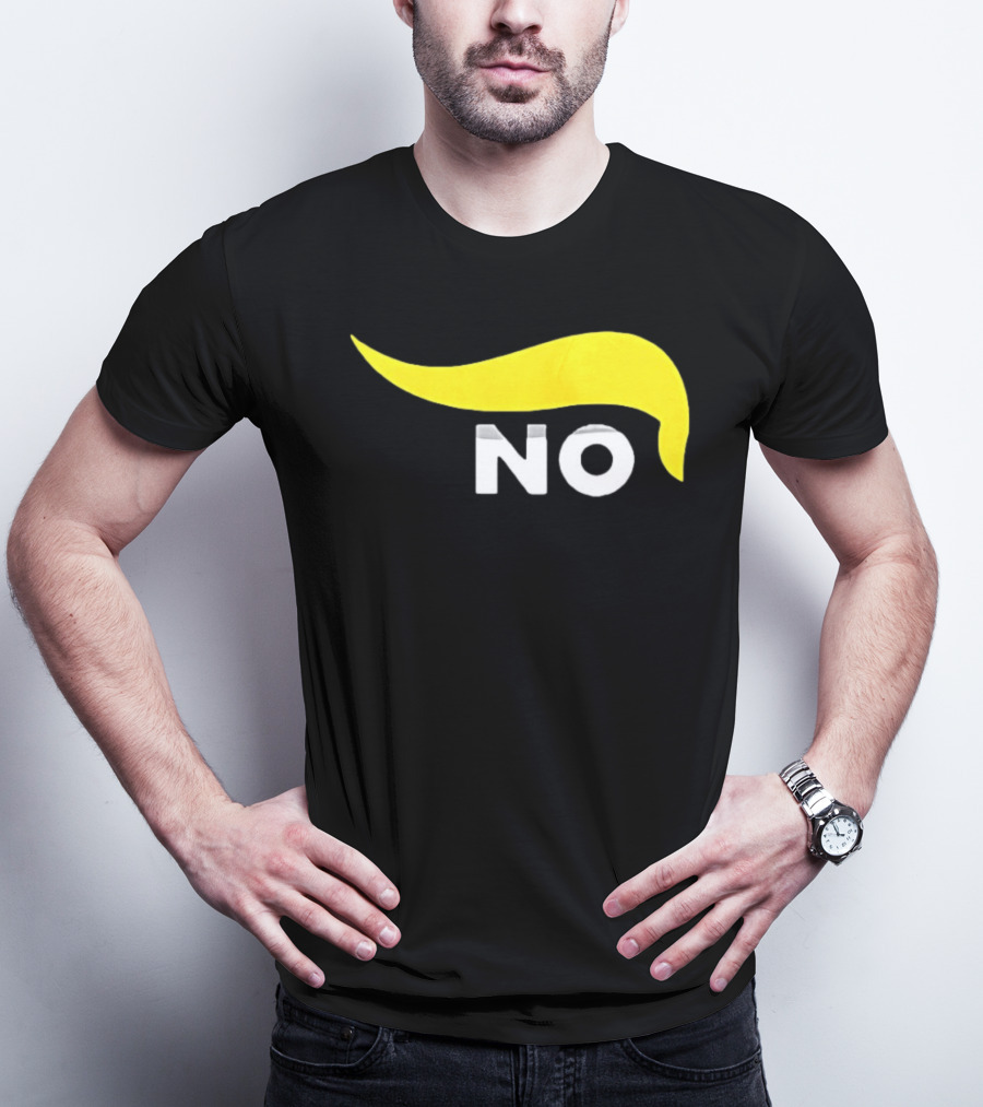 No One Wants To Fight For Israel With Iconic Yellow Hair Accentuating NO T-Shirt