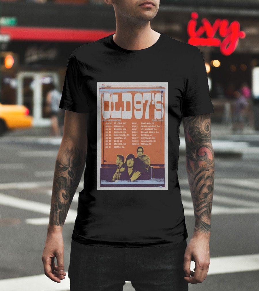 Old 97's 2026 Tour With Summer Concert Dates And Band Members T-Shirt