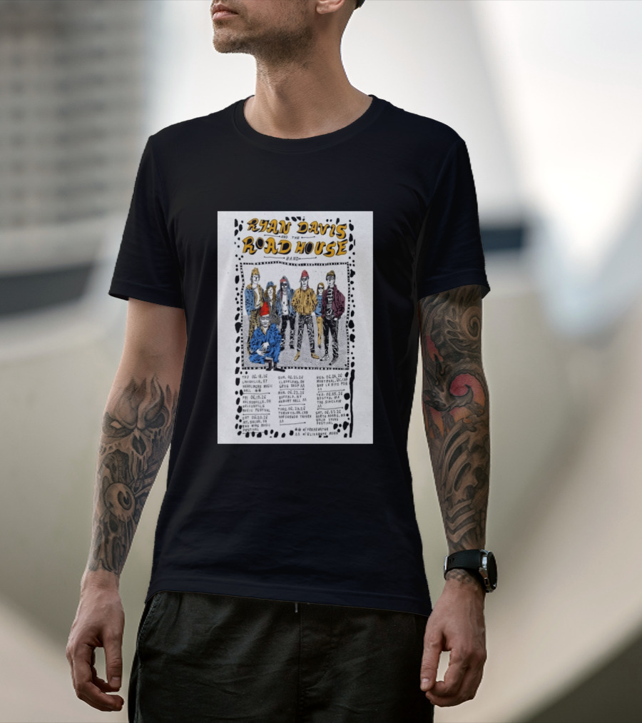 Ryan Davis Road House Band 2026 US Shows Tour Dates T-Shirt