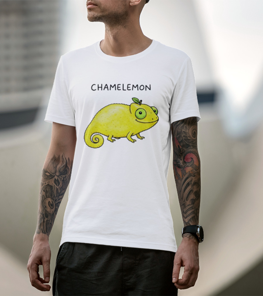 Chamelemon Lemon Chameleon Fruit Pun Humor T-Shirt