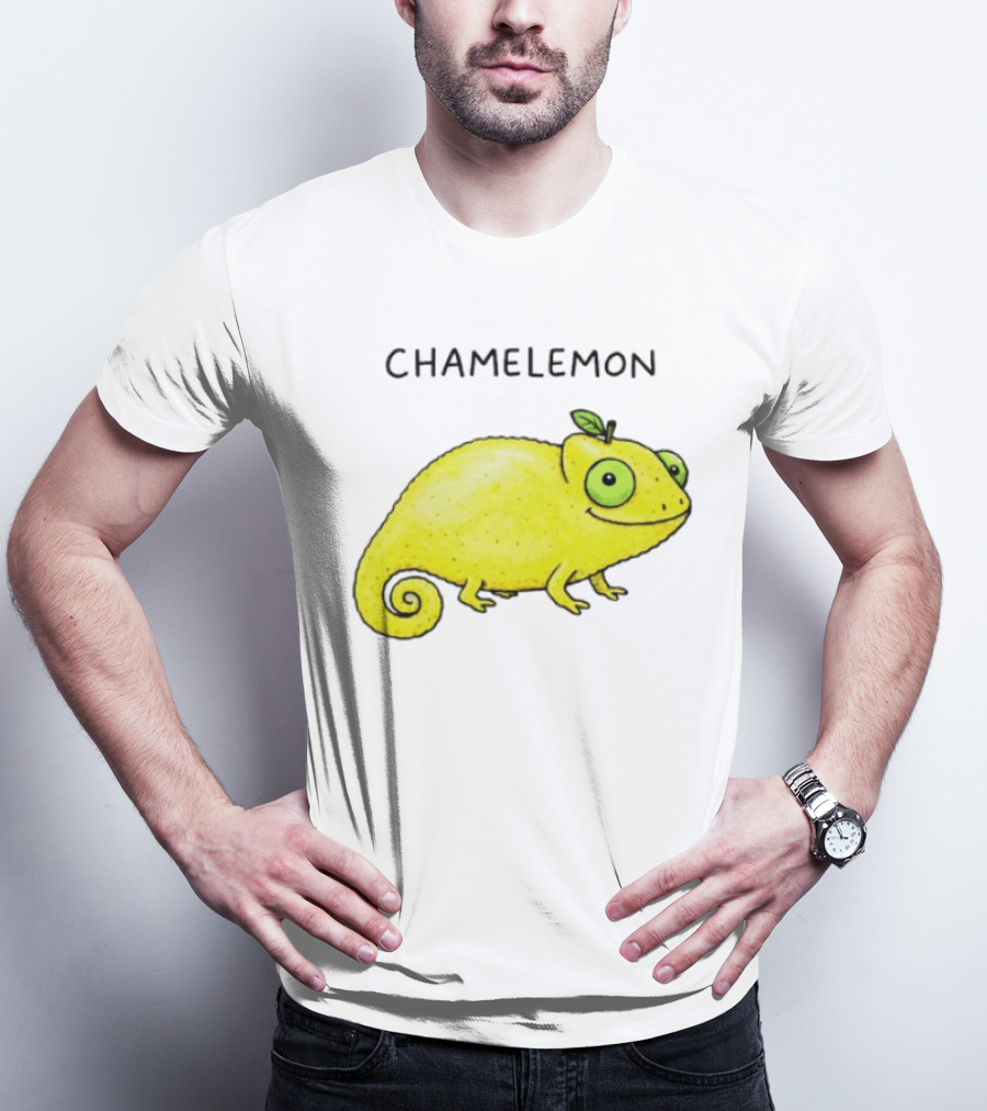 Chamelemon Lemon Chameleon Fruit Pun Humor T-Shirt