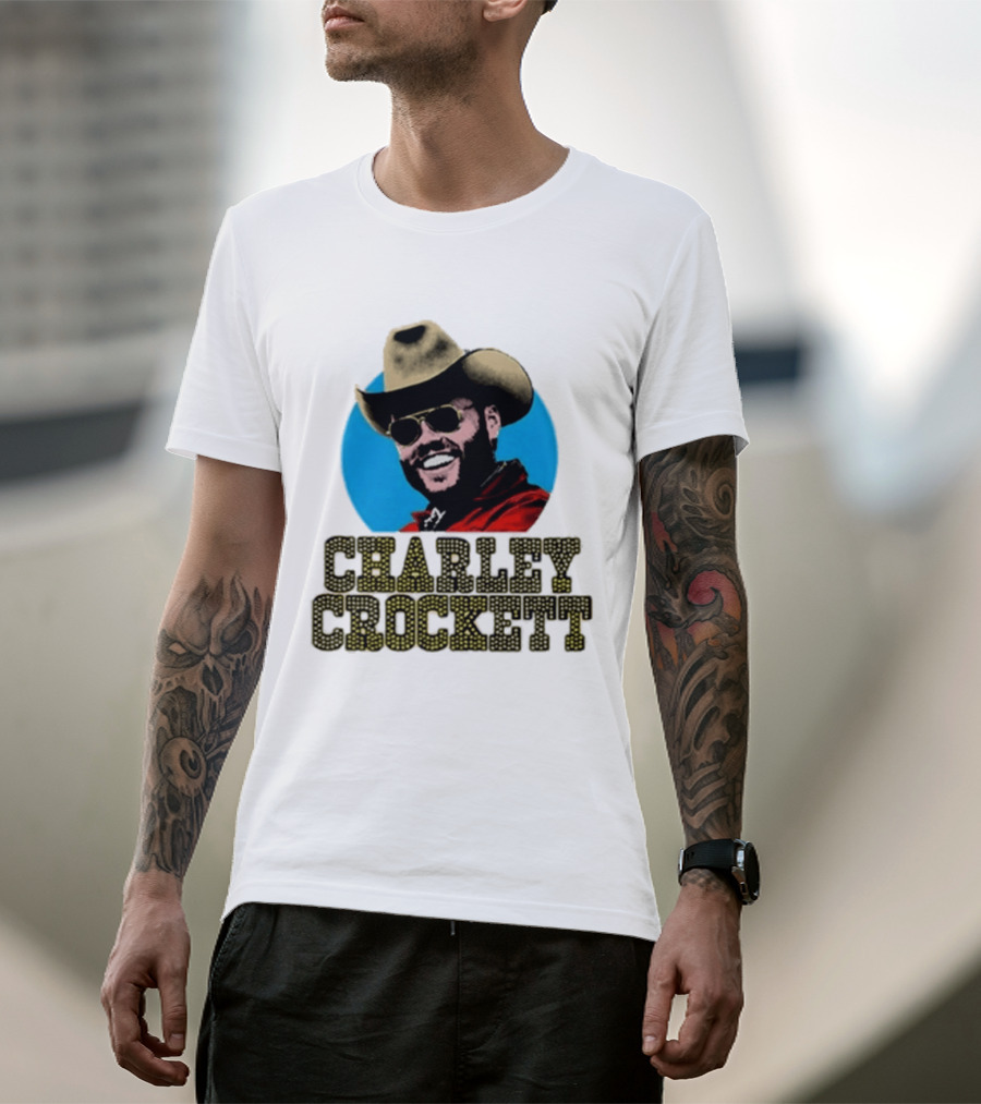Charley Crockett Cowboy Hat Sunglasses Western T-Shirt