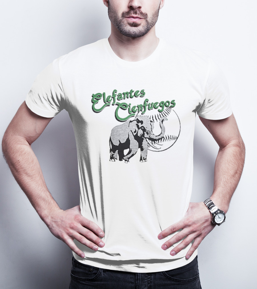 Elefantes Cienfuegos Elephant Vintage Baseball T-Shirt