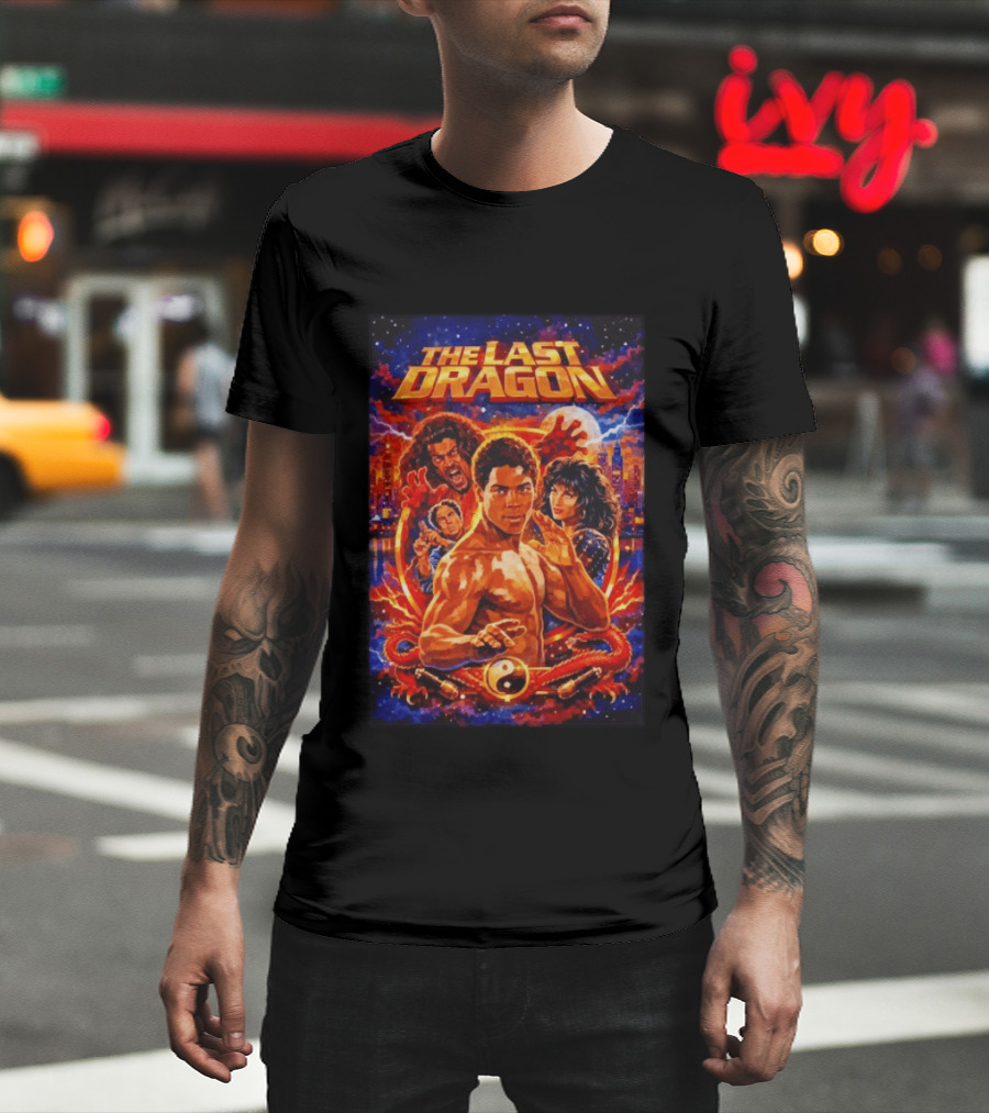The Last Dragon 1985 Classic Martial Arts Movie Featuring Iconic Characters And Action T-Shirt