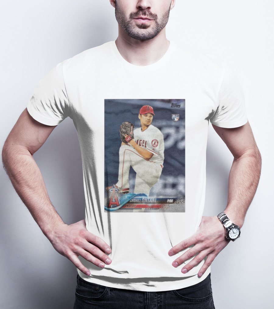 Topps Los Angeles Angels Shohei Ohtani RC Rookie Card T-Shirt