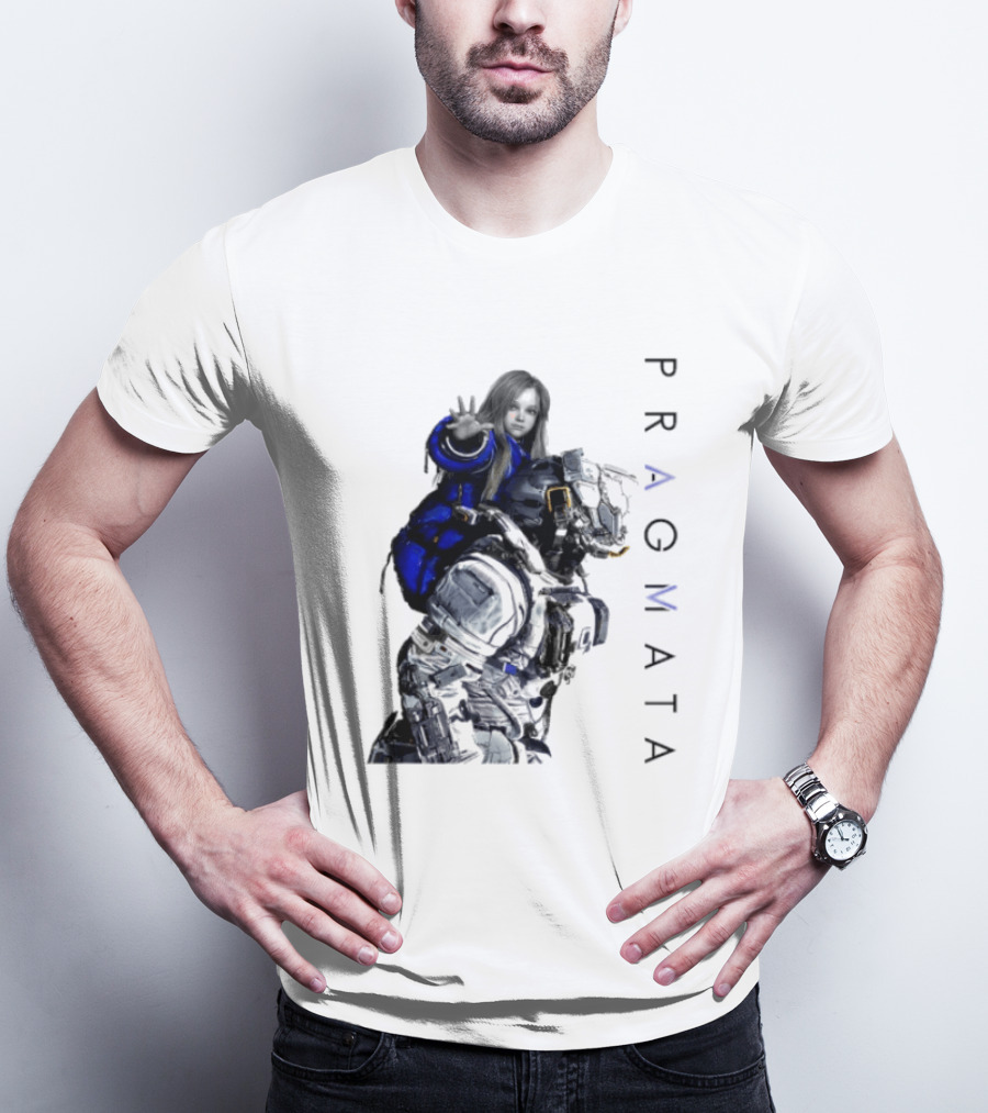 PRAGMATA Character Holding Space Explorer Scene T-Shirt