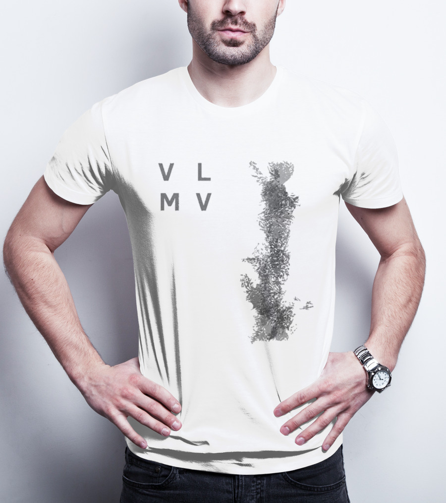 Vlmv There Will Come Soft Rains Abstract Monochrome T-Shirt