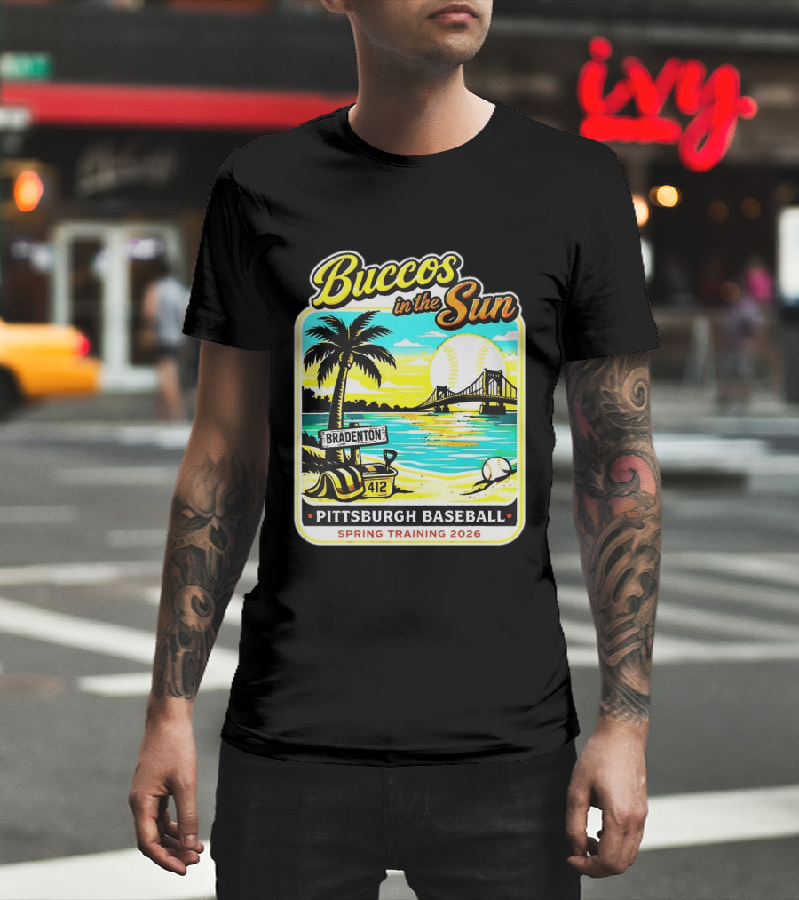 Buccos In The Sun Bradenton Pittsburgh Baseball Spring Training 2026 T-Shirt
