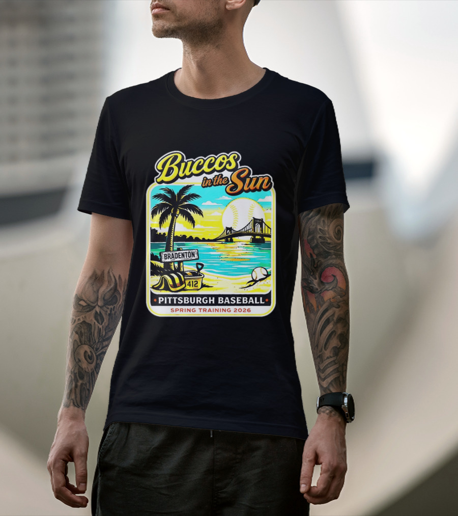 Buccos In The Sun Bradenton Pittsburgh Baseball Spring Training 2026 T-Shirt