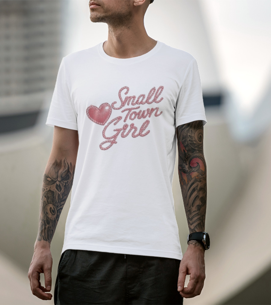 Merchlabs Small Town Girl Heart Stitch Madison Marilla T-Shirt
