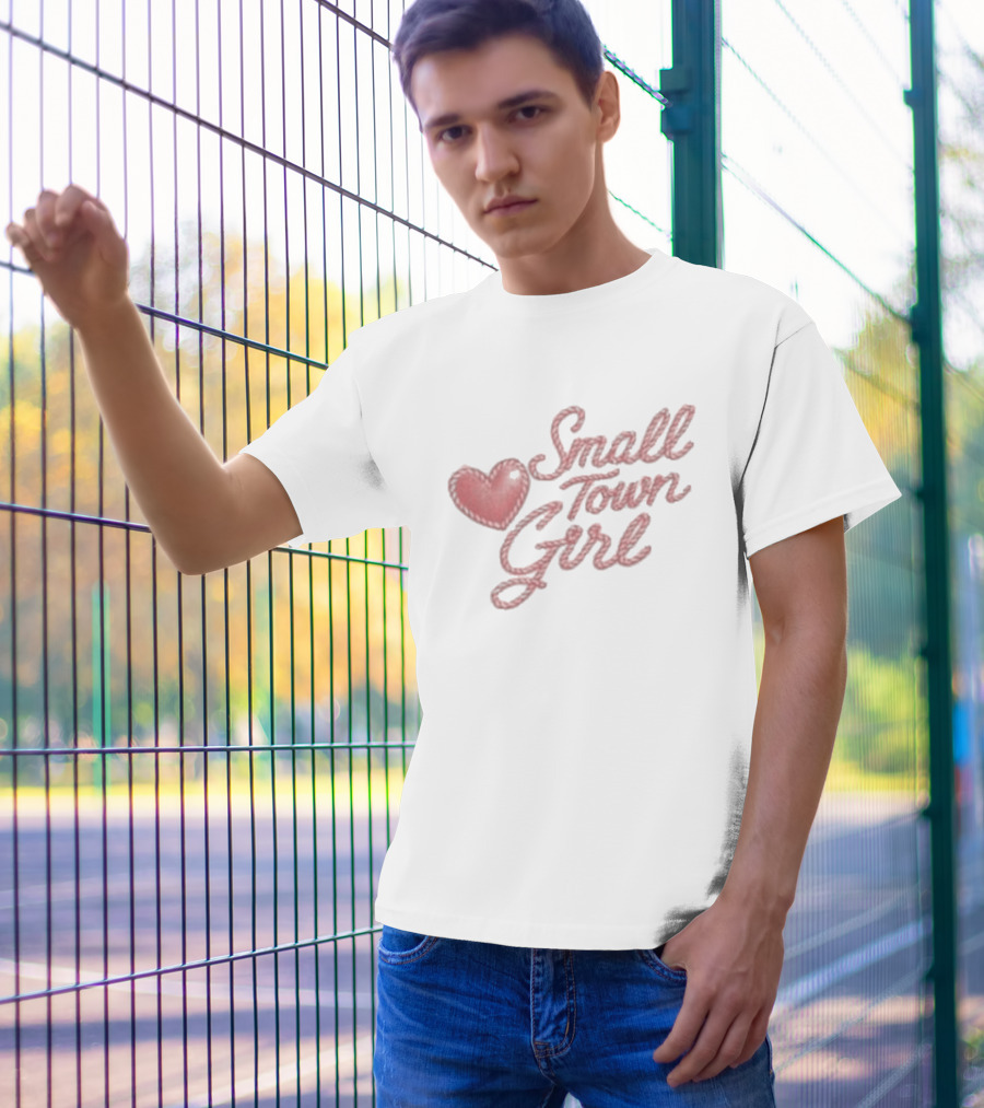 Merchlabs Small Town Girl Heart Stitch Madison Marilla T-Shirt