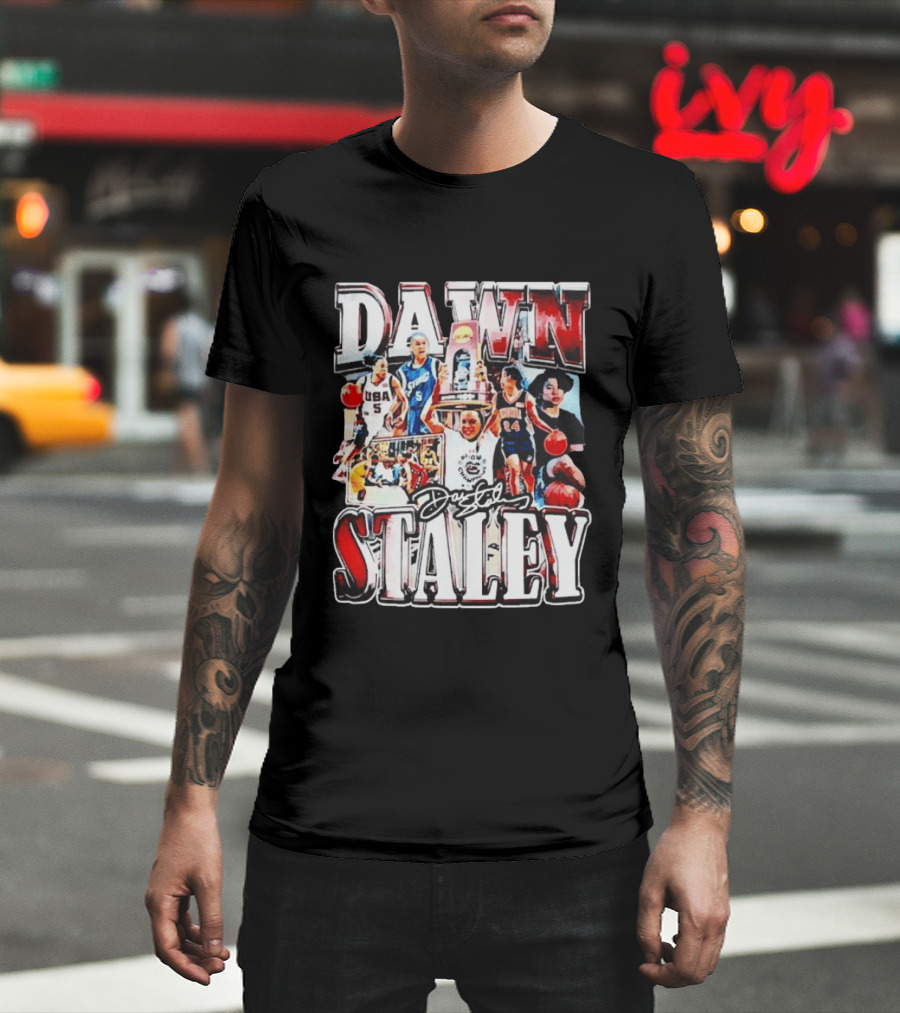 Dawn Staley South Carolina Gamecocks Basketball Collage USA Olympic Champion T-Shirt