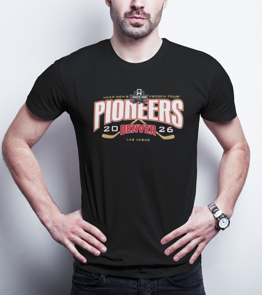 Denver Pioneers 2026 NCAA Men's Frozen Four Las Vegas Hockey T-Shirt