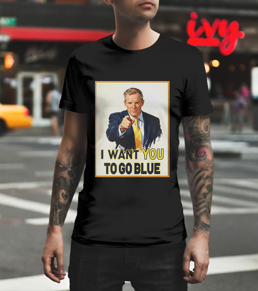 Dusty May I Want You To Go Blue Michigan Wolverines Basketball T-Shirt