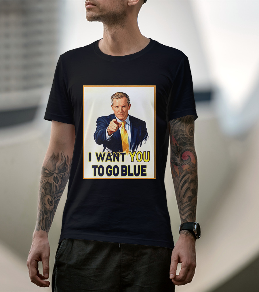 Dusty May I Want You To Go Blue Michigan Wolverines Basketball T-Shirt