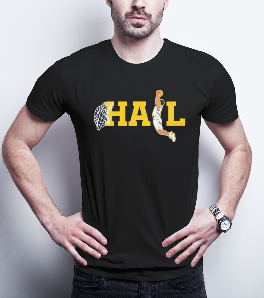 Hail Slam Dunk Michigan Wolverines Yaxel Basketball T-Shirt
