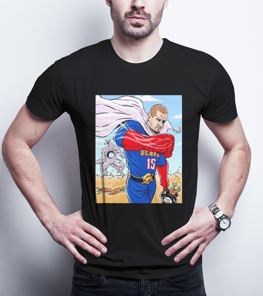 Joker Nikola Jokić Superhero Denver 15 Defeats Wolves 56 Points Carrot Power T-Shirt