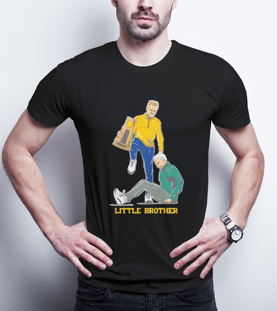 Michigan Wolverines Little Brother Dusty May Stepover Trophy Moment T-Shirt