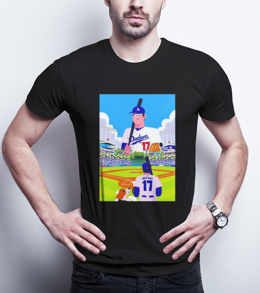 Shohei Ohtani Massive Los Angeles Dodgers 2026 World Baseball Classic Stadium Scene T-Shirt