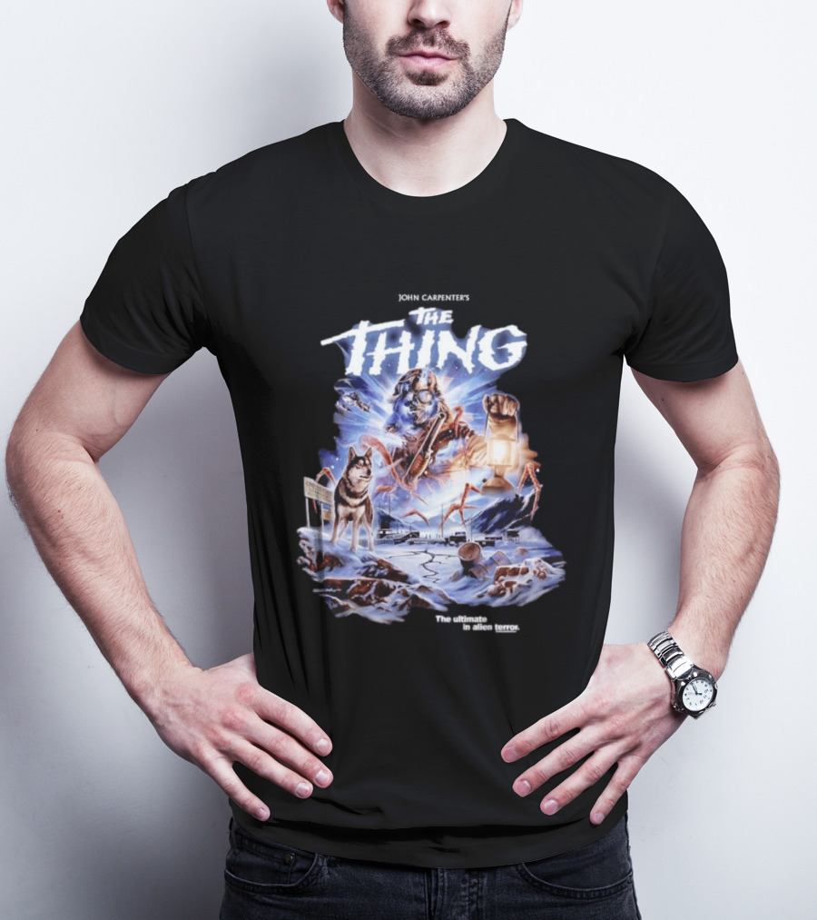 John Carpenter's The Thing The Ultimate In Alien Terror Retro Horror Movie T-Shirt