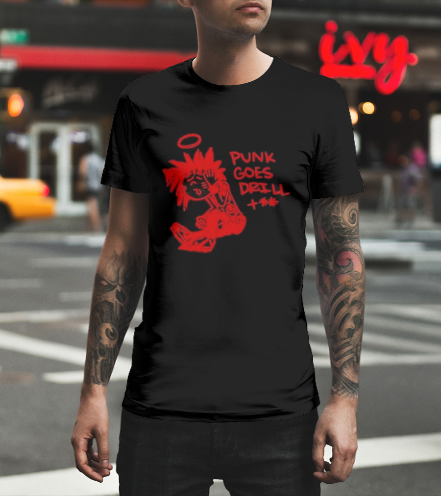 Punk Goes Drill Rocnation Anniversary Halo Cartoon T-Shirt