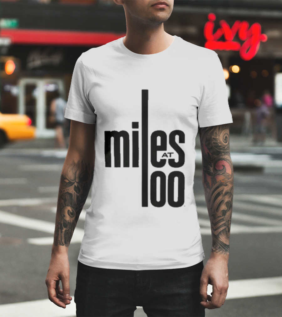 Miles Davis Miles At 100 Black T-Shirt