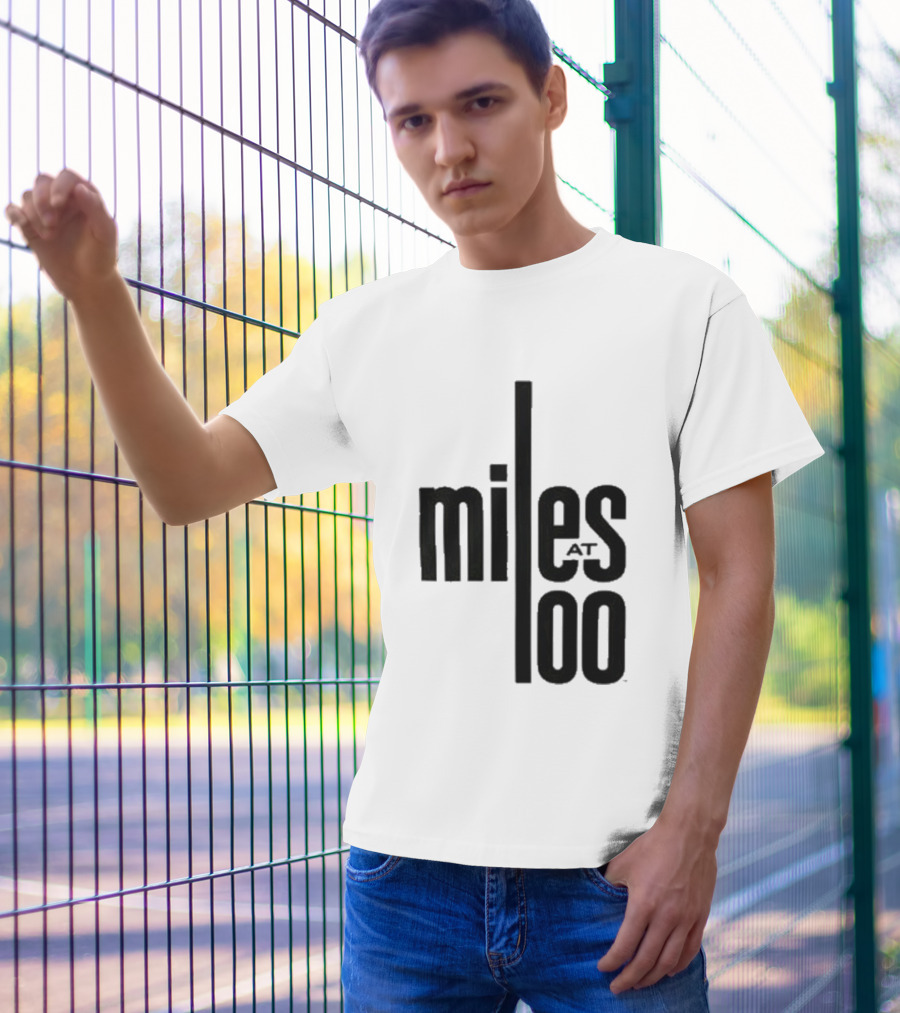 Miles Davis Miles At 100 Black T-Shirt