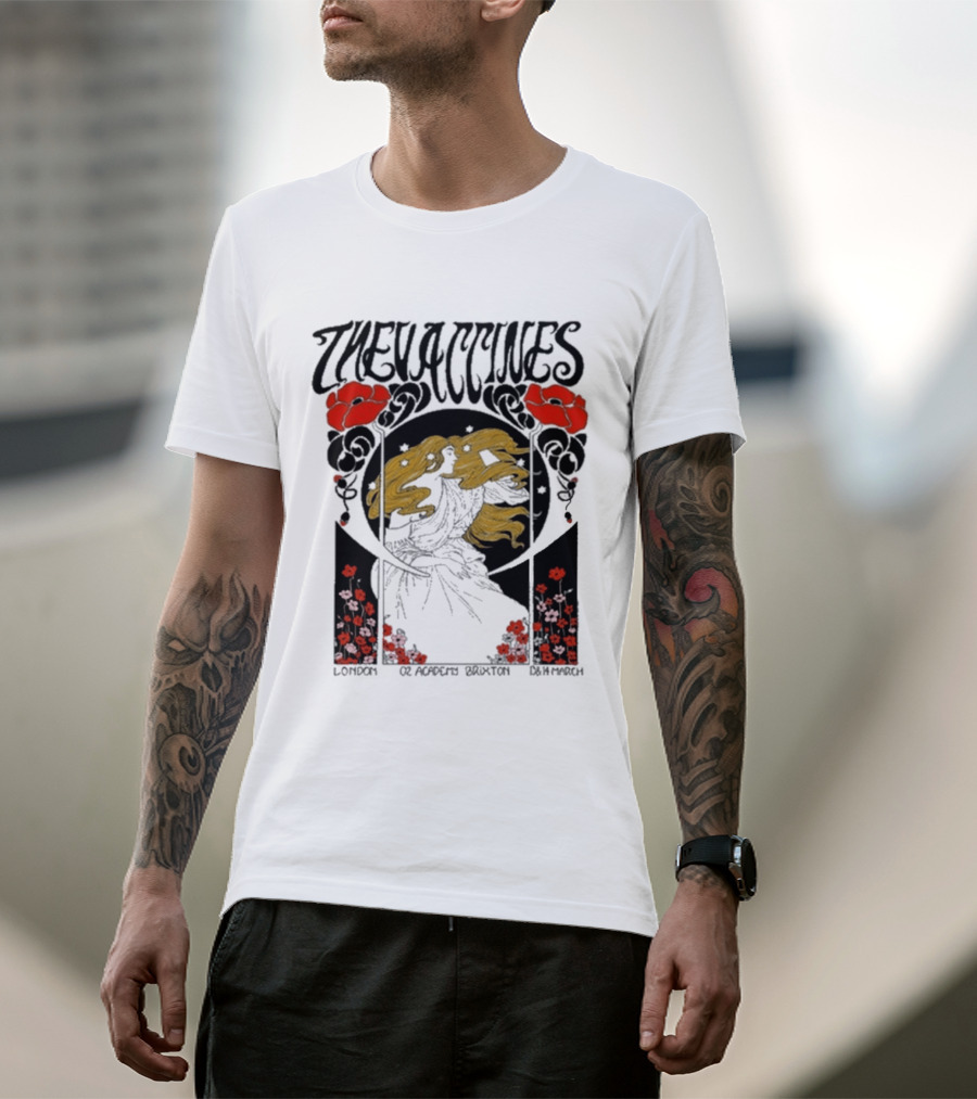 The Vaccines March 13 2026 London Alphonse Mucha T-Shirt