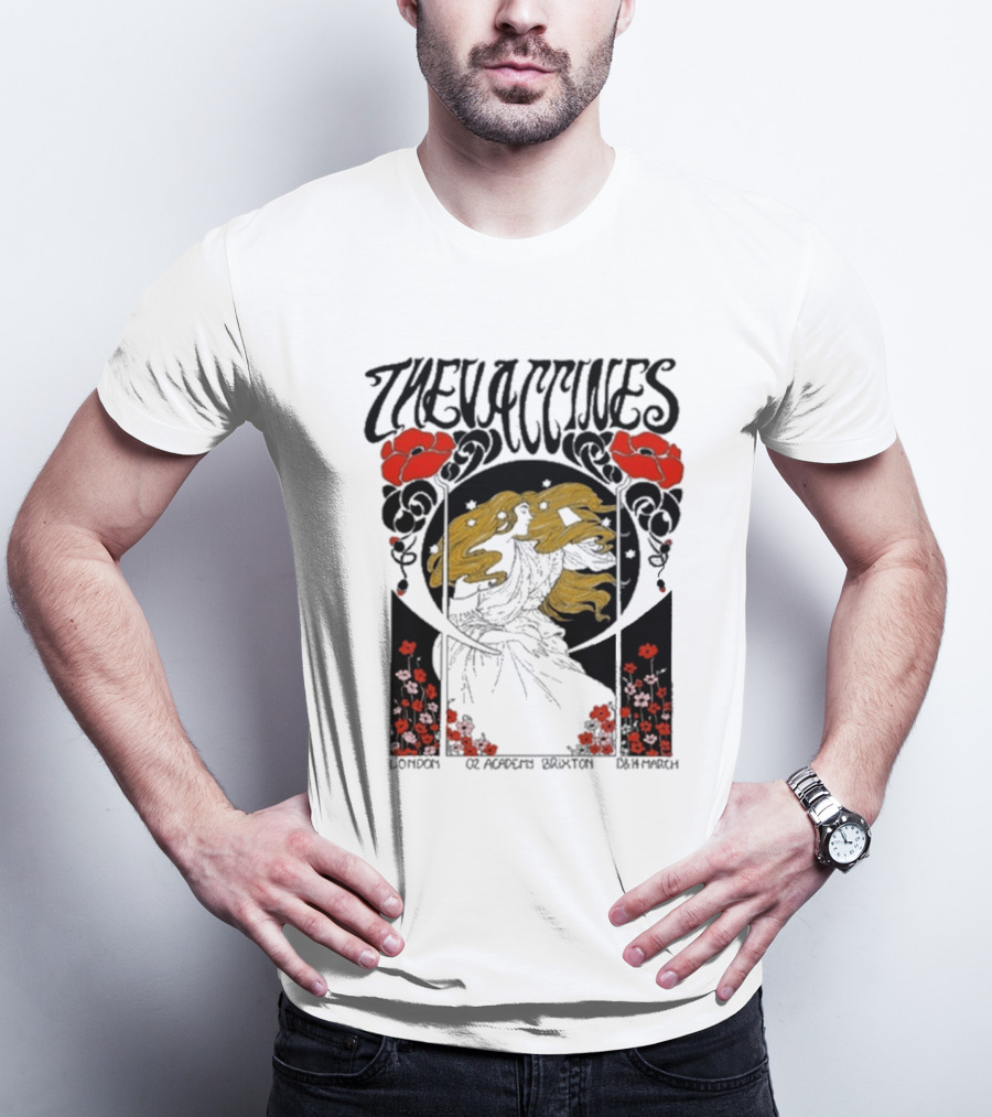 The Vaccines March 13 2026 London Alphonse Mucha T-Shirt
