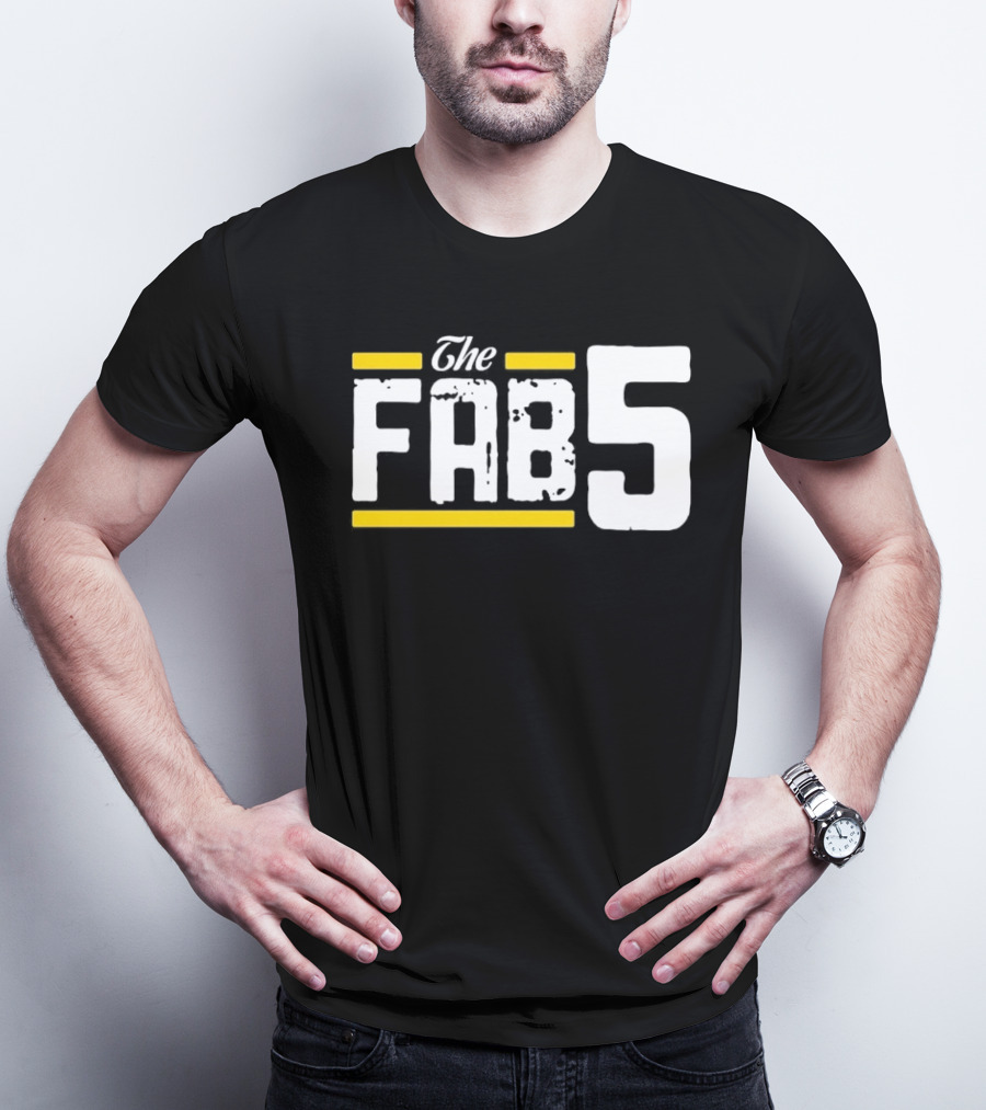 The Fab 5 Bold Yellow Accents T-Shirt