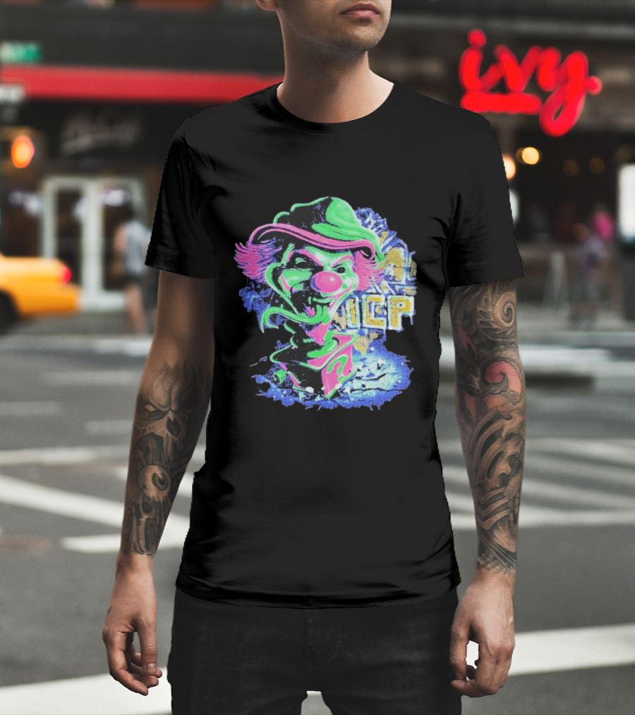 Insane Clown Posse ICP Jack In The Riddle Box Psychedelic Clown T-Shirt