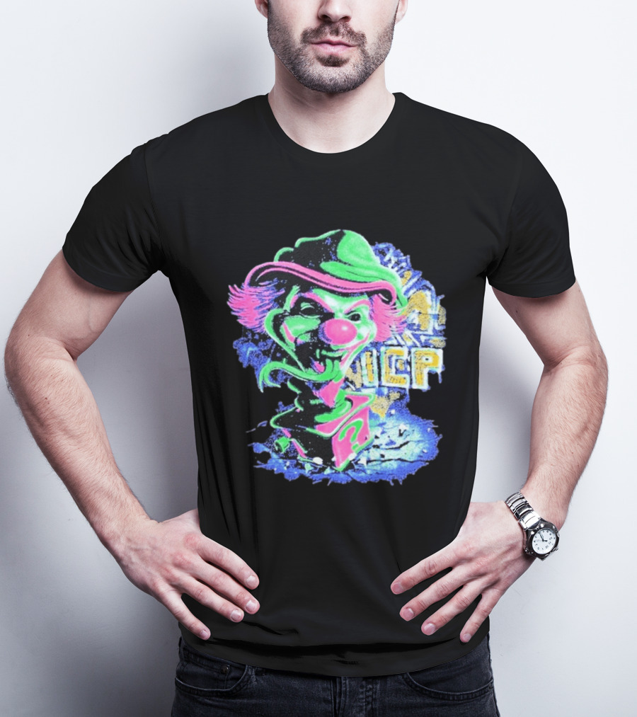 Insane Clown Posse ICP Jack In The Riddle Box Psychedelic Clown T-Shirt