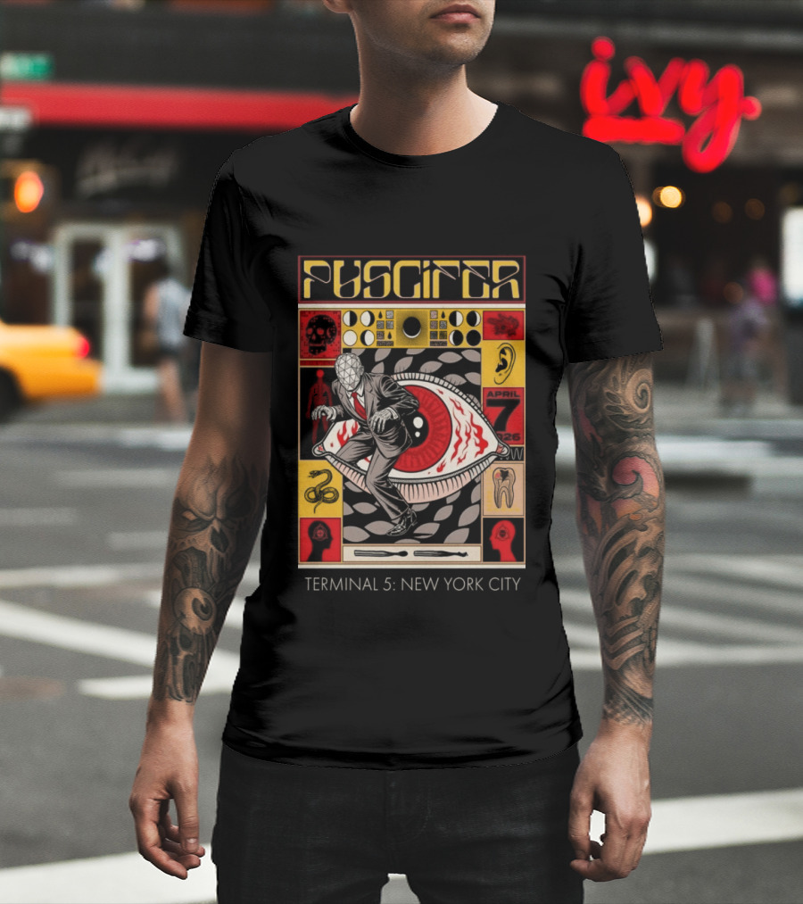 Puscifer Terminal 5 New York City Concert July 4 2026 Eye T-Shirt