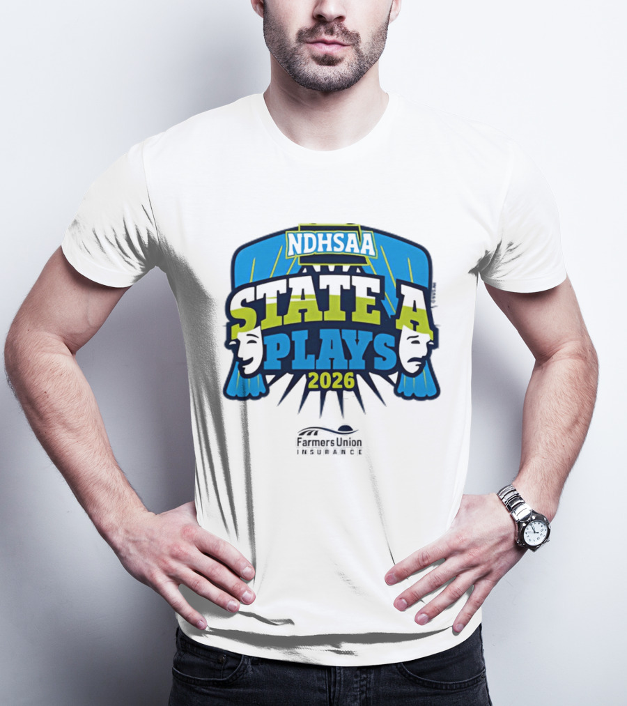 NDHSAA 2026 State A Plays Farmers Union Insurance T-Shirt