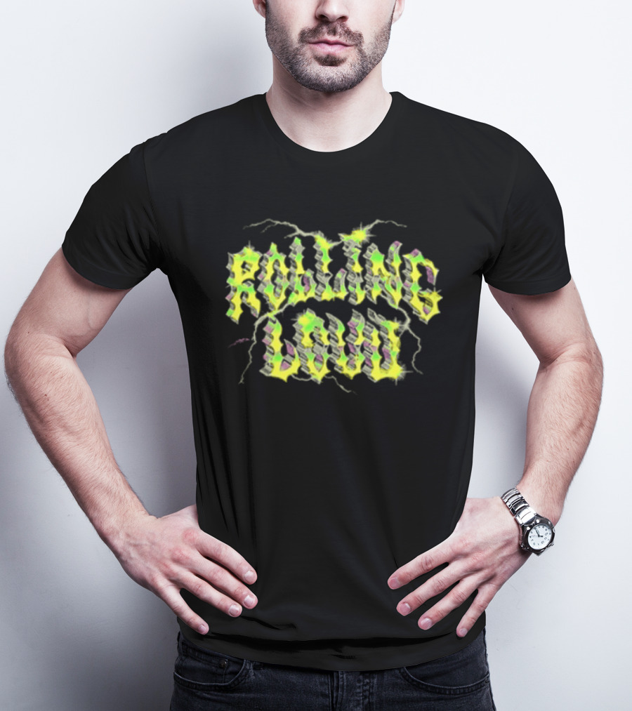 Rolling Loud 2026 Exclusive Lineup Lightning Neon T-Shirt