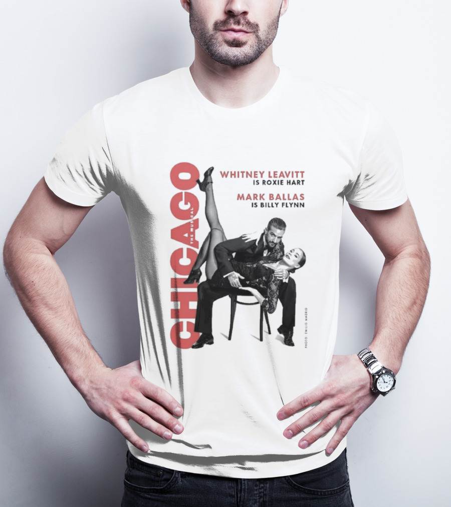 Chicago Whitney Leavitt Roxie Hart Mark Ballas Billy Flynn Emilio Madrid Photo T-Shirt