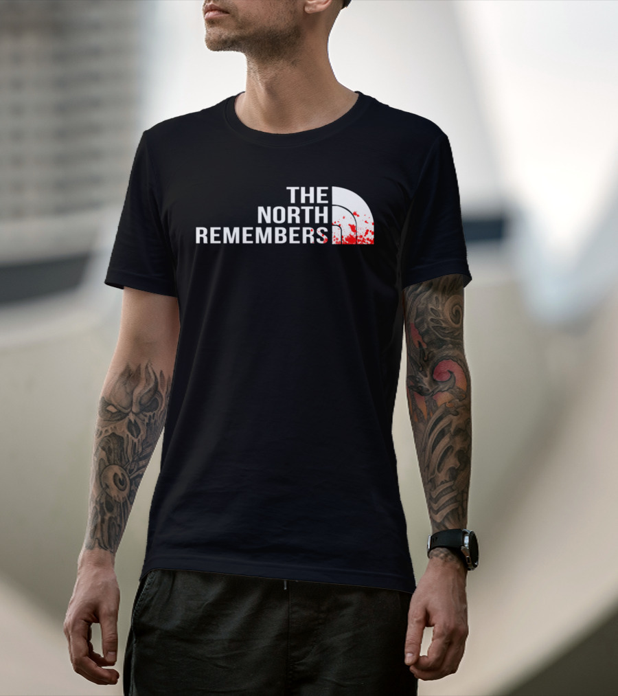 The North Remembers GOT Blood Splatter T-Shirt