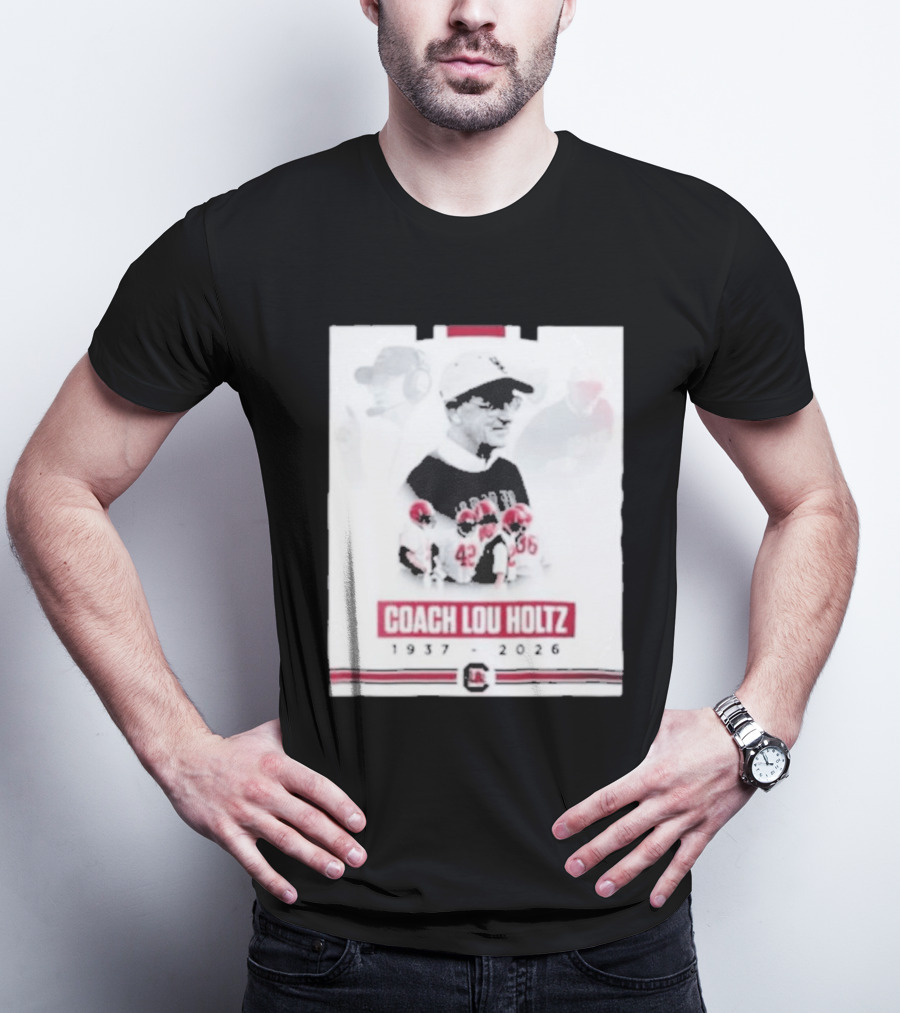 Coach Lou Holtz 1937 2026 Memorial South Carolina Football T-Shirt