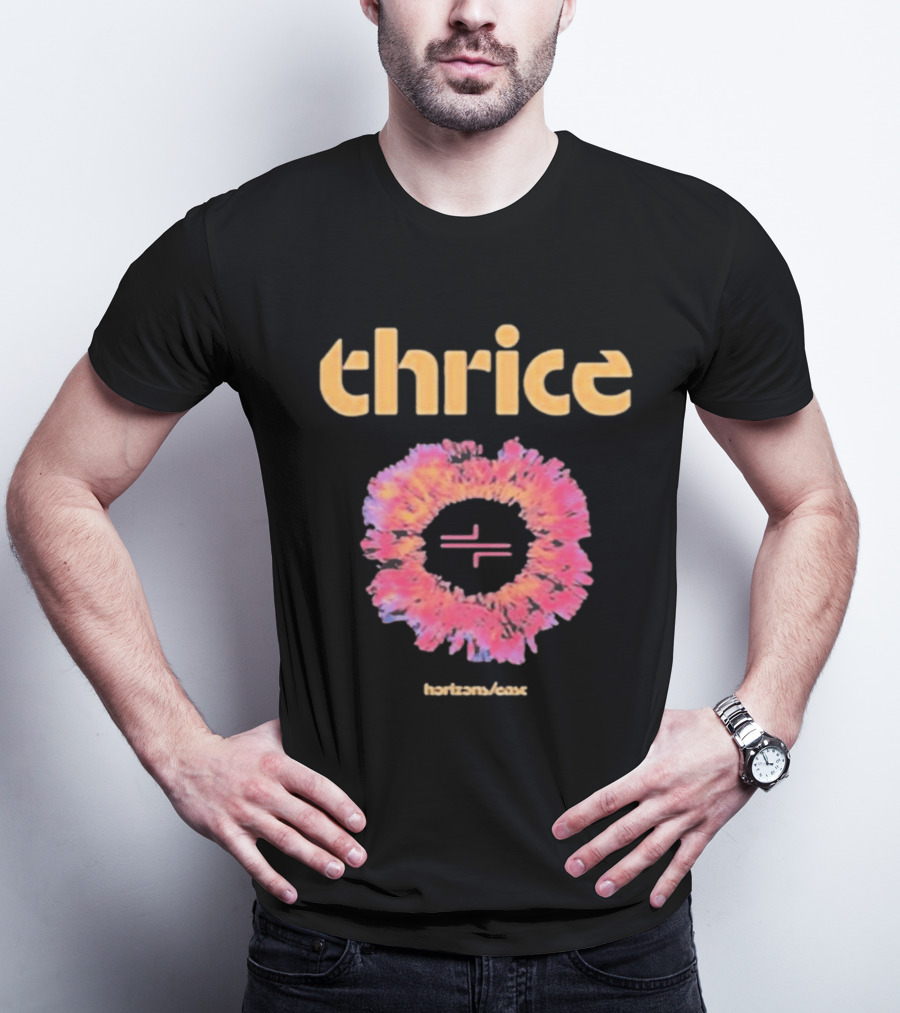 Thrice Horizons East Album Colorful T-Shirt