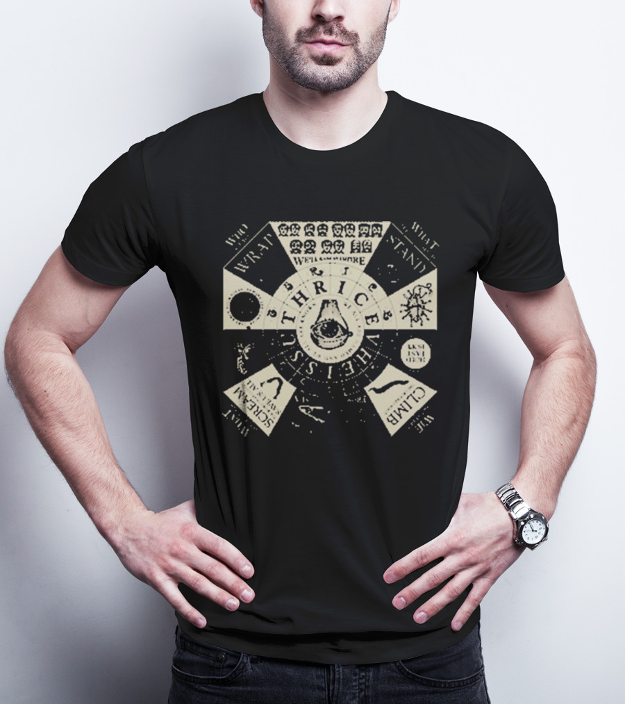 Thrice Vheissu Album Cover With Music Symbols And Mechanical Details T-Shirt