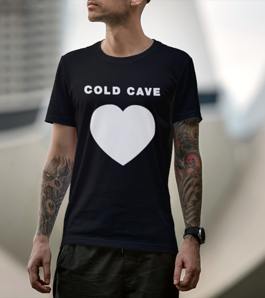 Heartworm Press Cold Cave White Heart T-Shirt