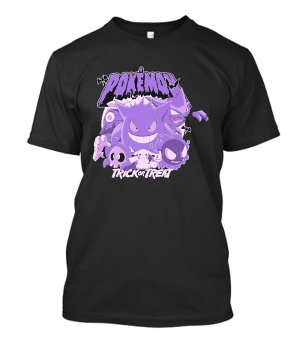 Pokémon Halloween Trick Or Treat Ghost Type Characters T-Shirt