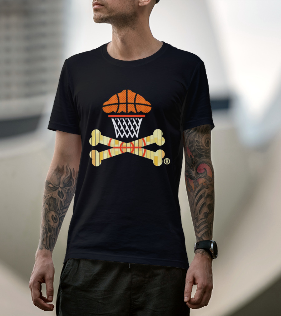 Johnny Cupcakes Women's Boxy Basketball Cupcake Crossbones T-Shirt
